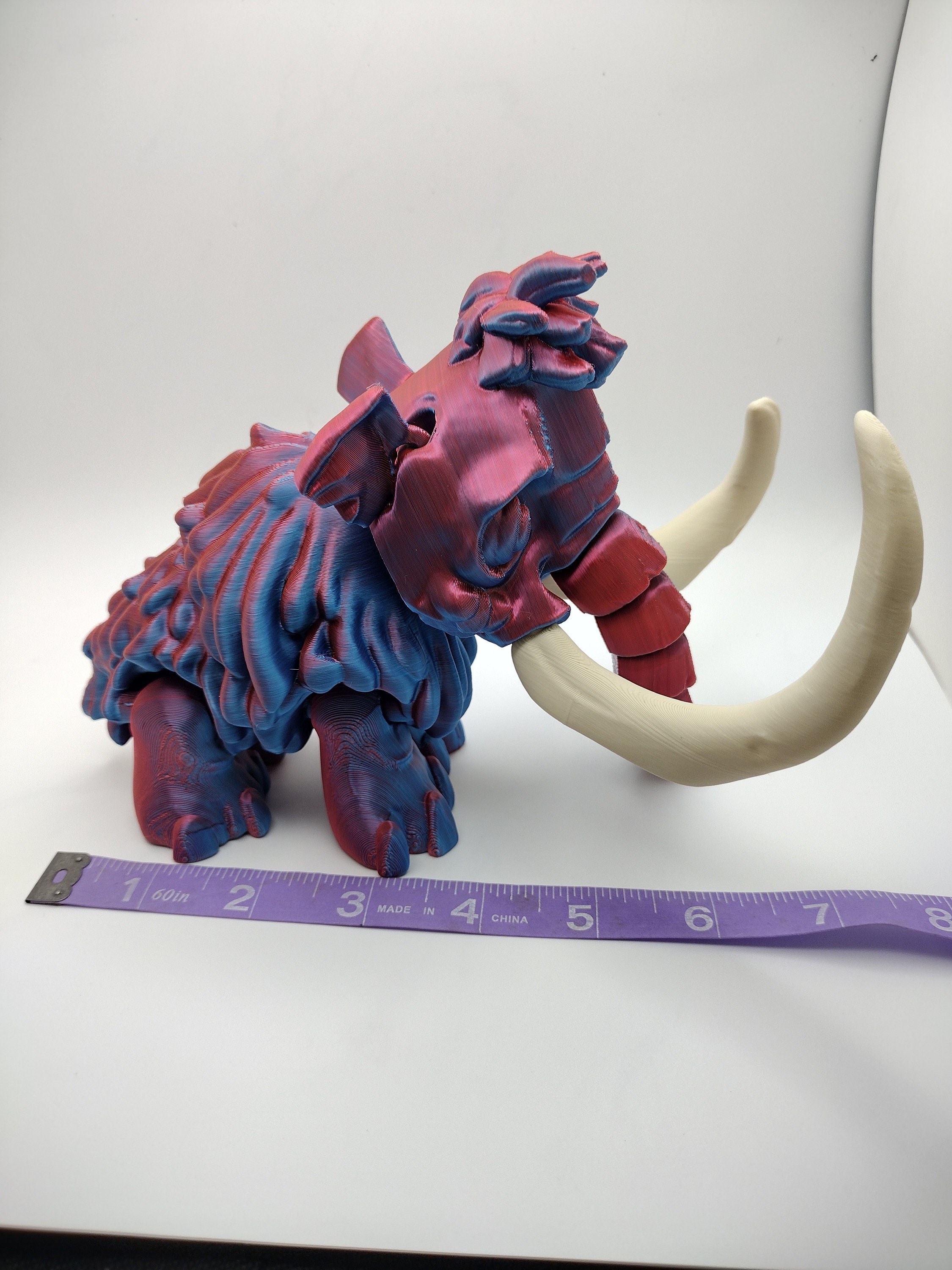3d Wooly Mammoth Custom Color - Print to Order 3d Printed Mammoth - Etsy