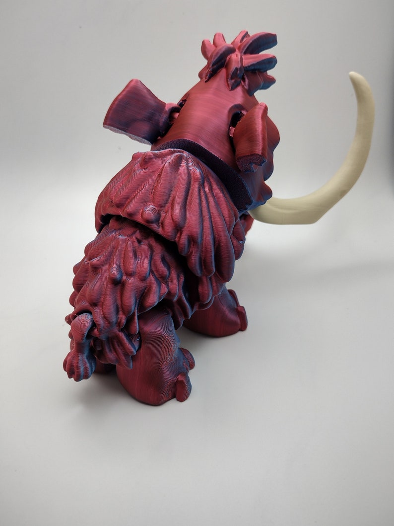 3d Wooly Mammoth Custom Color - Print to Order 3d Printed Mammoth - Etsy