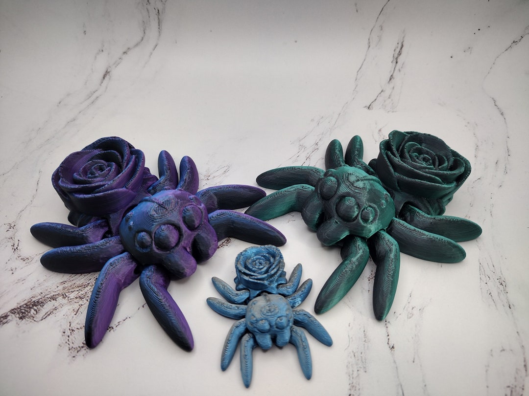 3d Rose Spider Custom Color Print to Order 3d Printed Spider - Etsy
