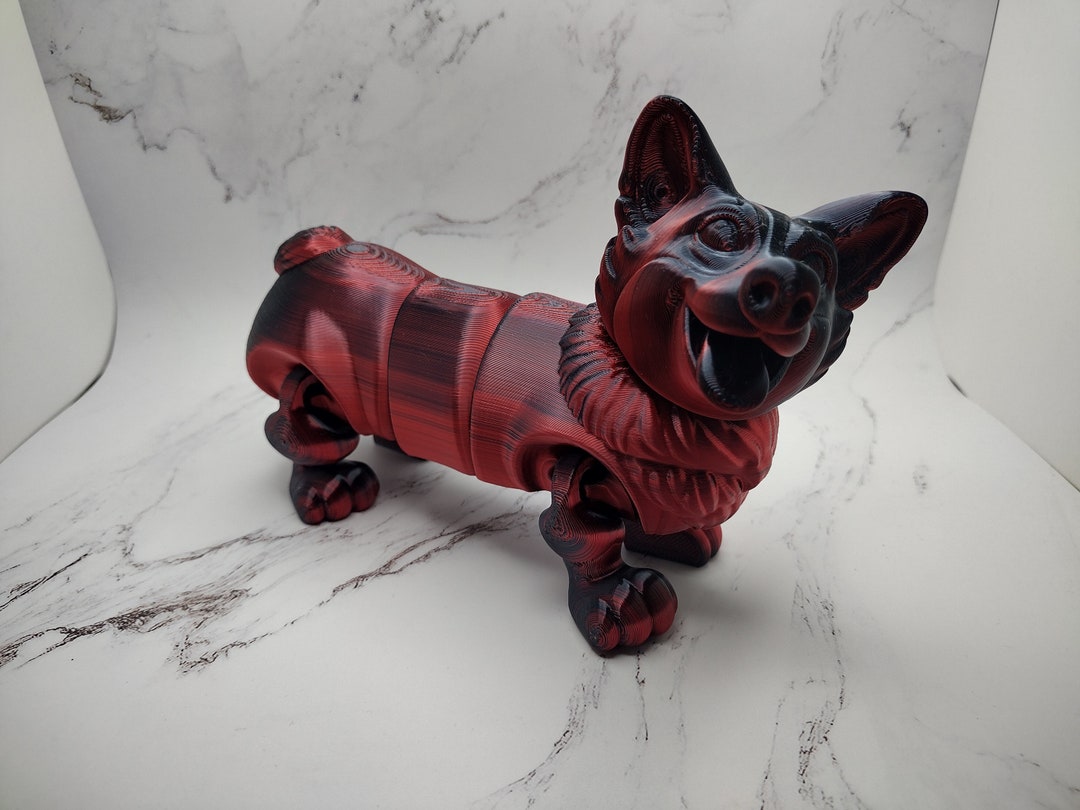 3d Corgi Custom Color - Print to Order 3d Printed Dog - Etsy