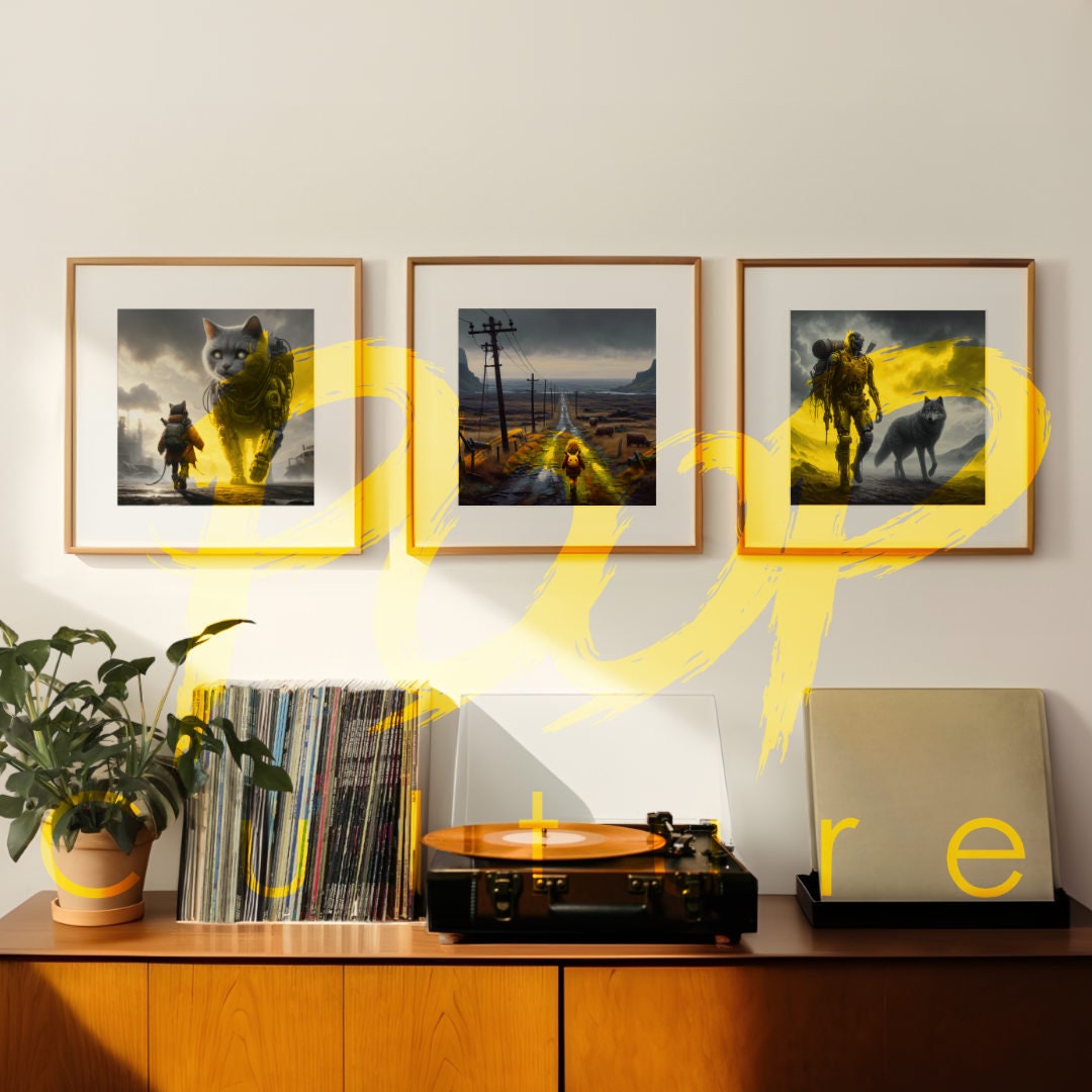 3-pack Posters, Dystopian Theme, Print, Print Ready, Digital Print ...