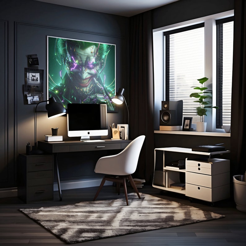 Joker, Robot Joker, Robot, Cyber, DC, Comics, Villain, Poster, Prints ...