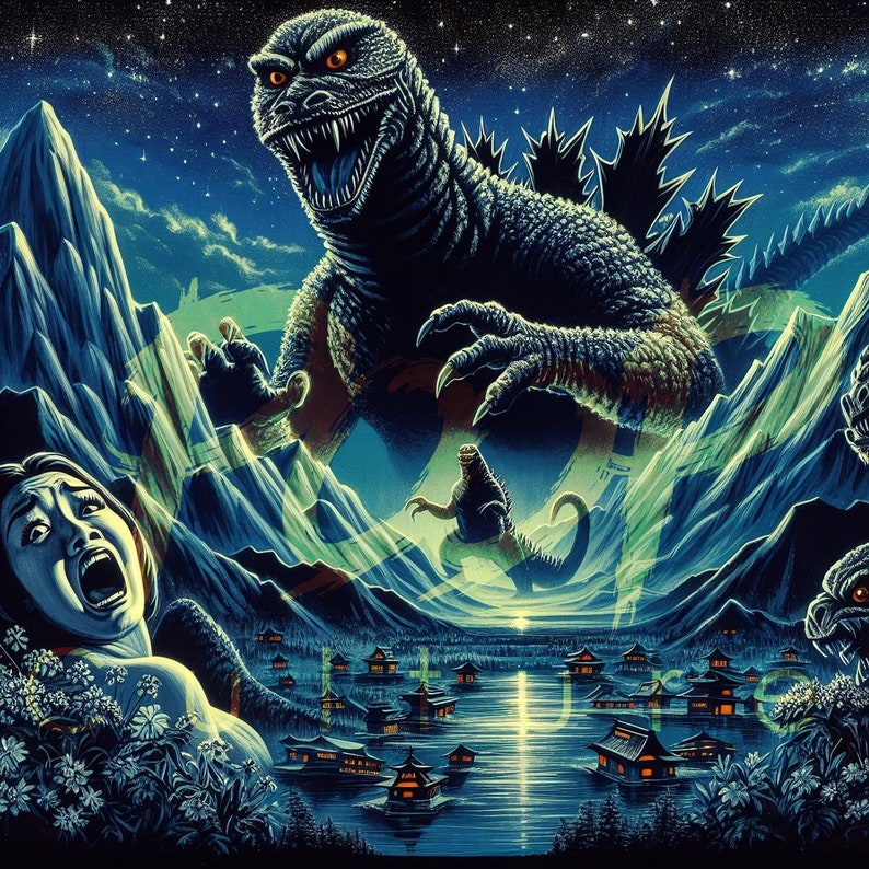 Gojira, Godzilla, Monster, Creature, Legend, Poster, Print, Print Ready ...