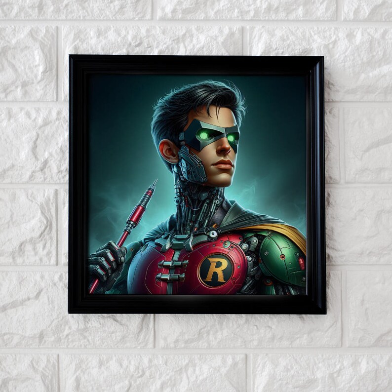 Robin, DC, Comics, Poster, Print, Print Ready, Instant Download, Wall ...