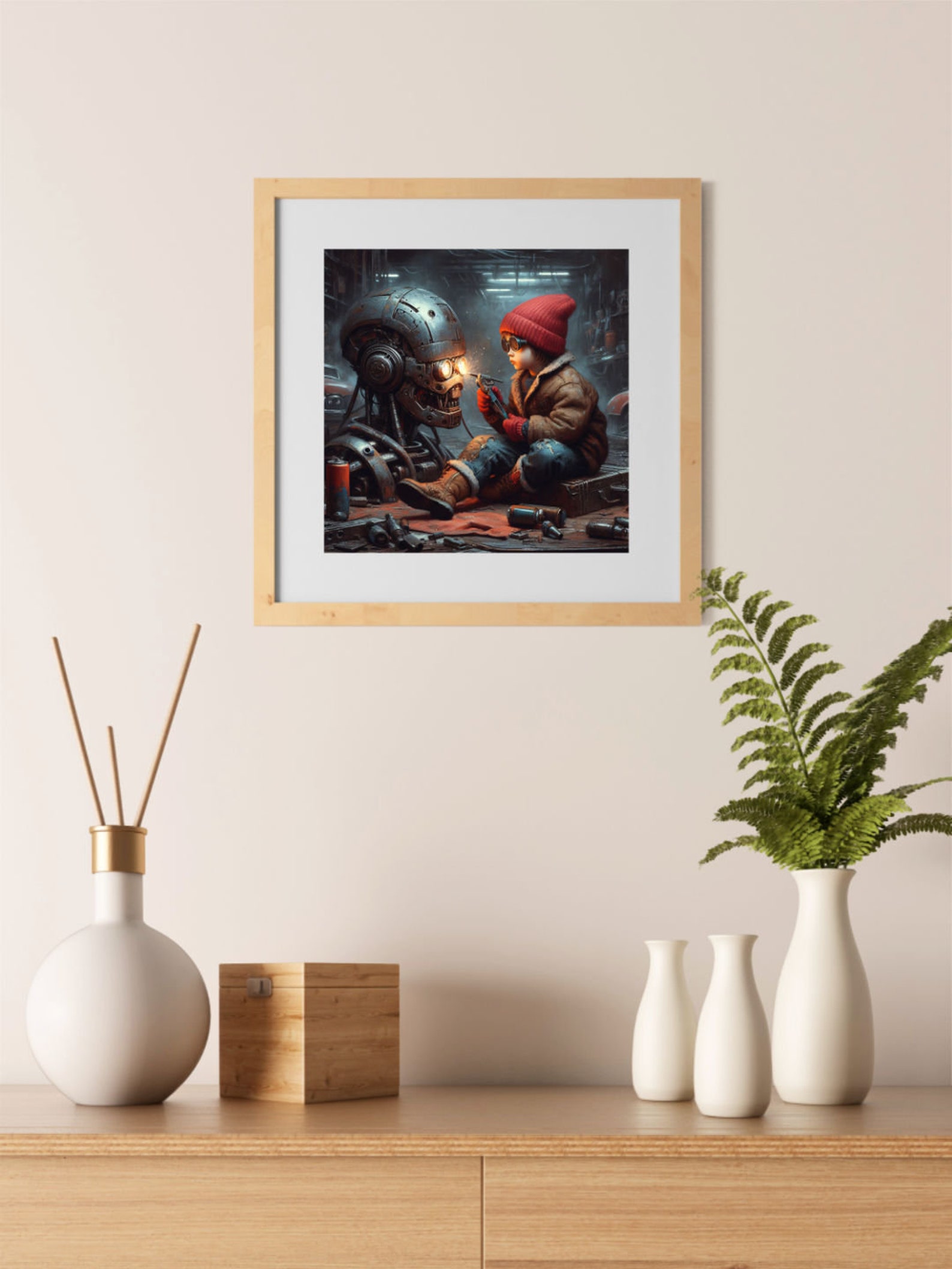Dystopia, Robot, Girl, Sci-fi, Poster, Print, Print Ready, Instant ...