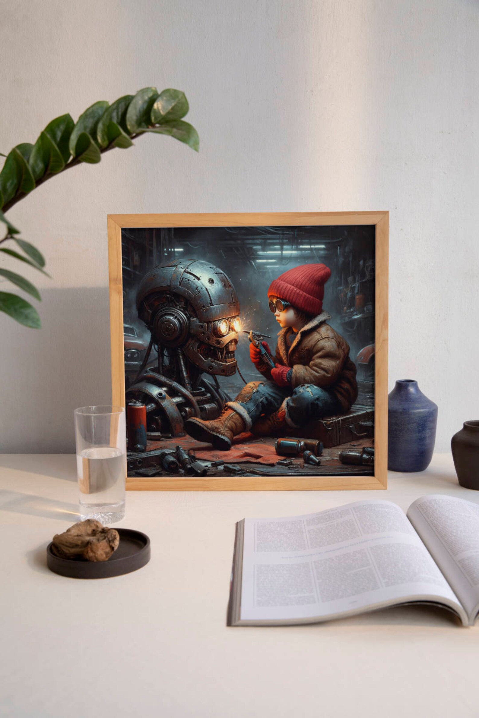 Dystopia, Robot, Girl, Sci-fi, Poster, Print, Print Ready, Instant ...