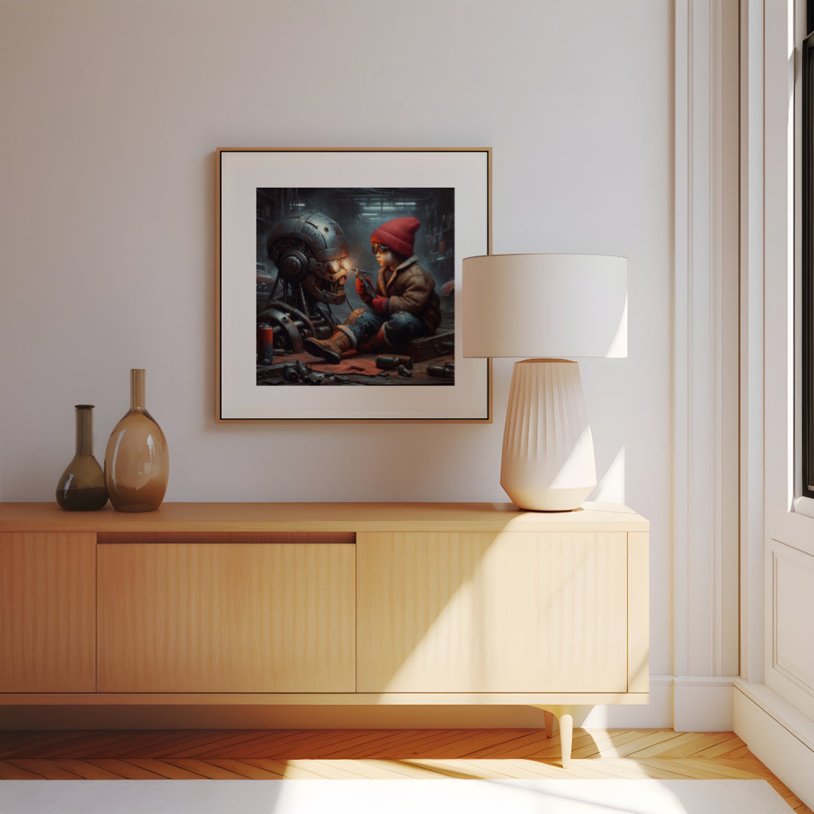 Dystopia, Robot, Girl, Sci-fi, Poster, Print, Print Ready, Instant ...
