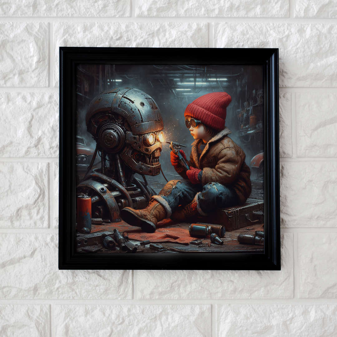 Dystopia, Robot, Girl, Sci-fi, Poster, Print, Print Ready, Instant ...