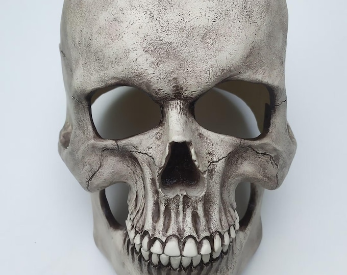 Half Skull Mask With Movable Jaw - Etsy