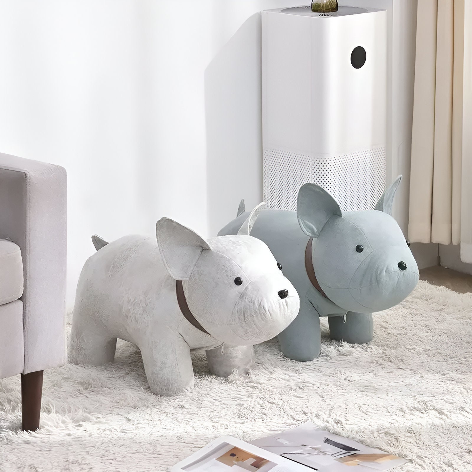 Nordic Cute Animal Chair, Stool Furniture, Elephant Dog Cow, Living ...