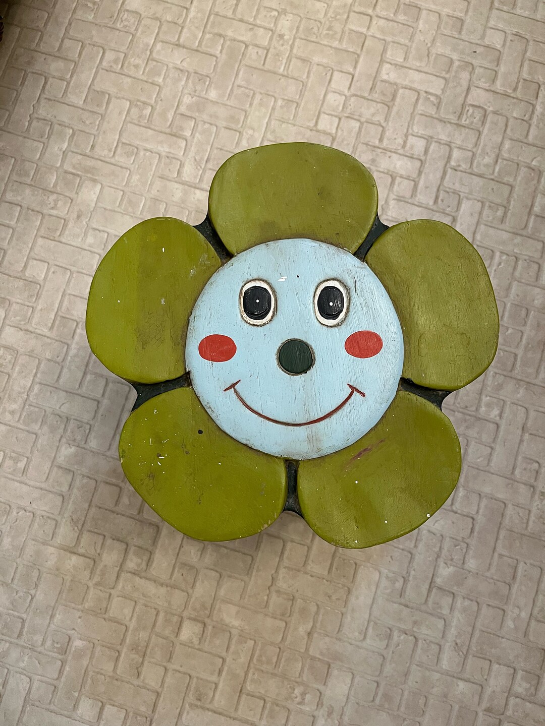 Vintage Flower Stool - Etsy