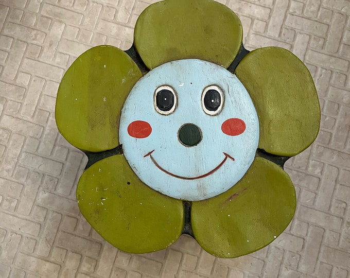 Vintage Flower Stool - Etsy