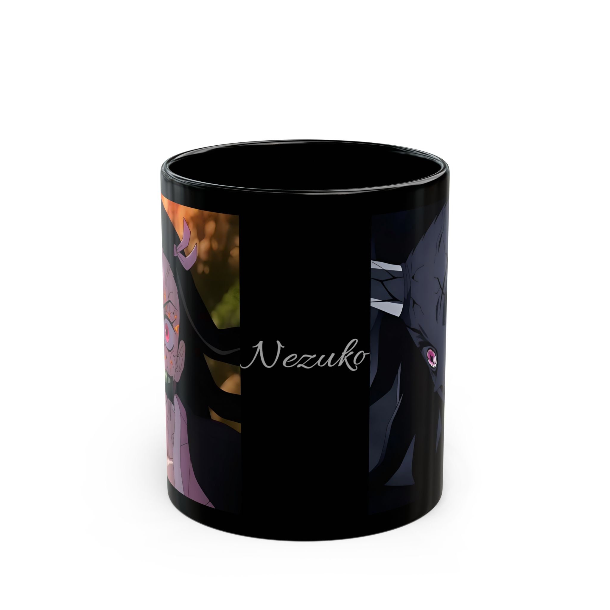 Nezuko Mug, Demon Slayer, Black Mug, Nezuko Kamado, Mug 11oz, 15oz ...
