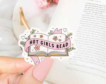Hot Girls Read Sticker - Etsy