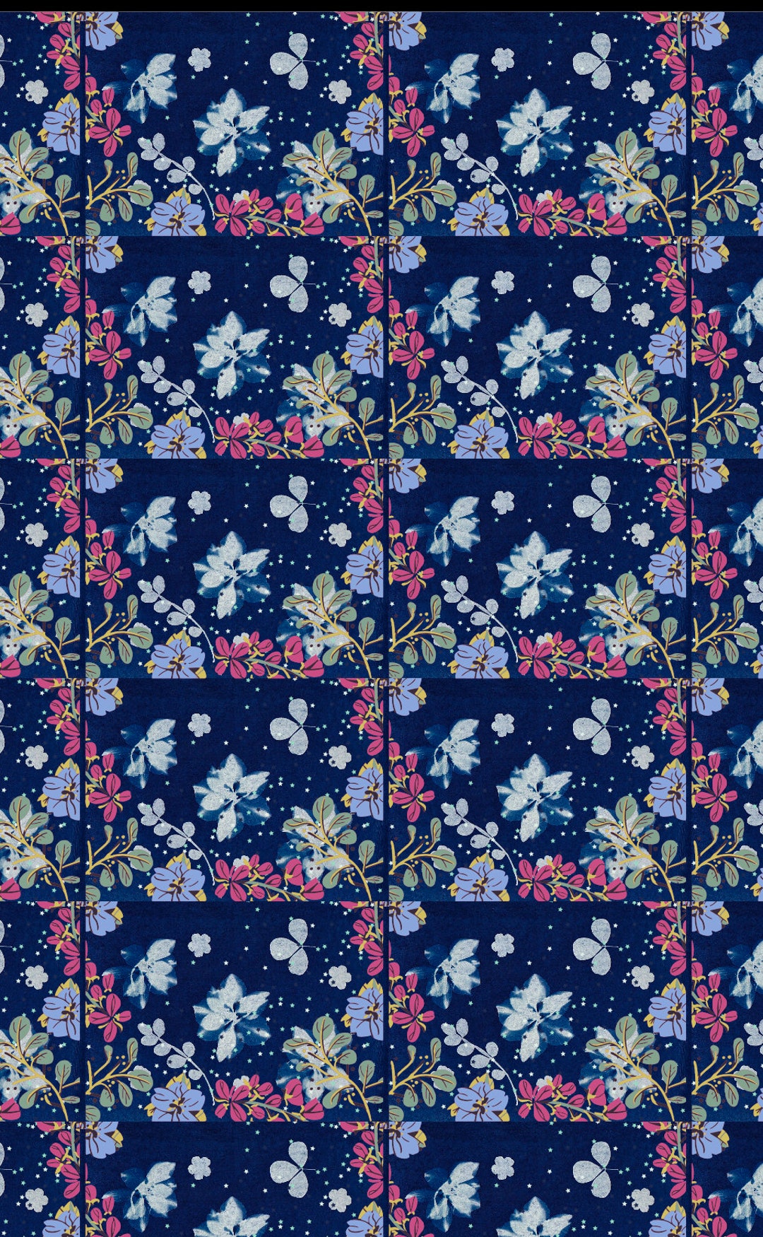 Deep Blue Pattern Digital Wallpaper - Etsy