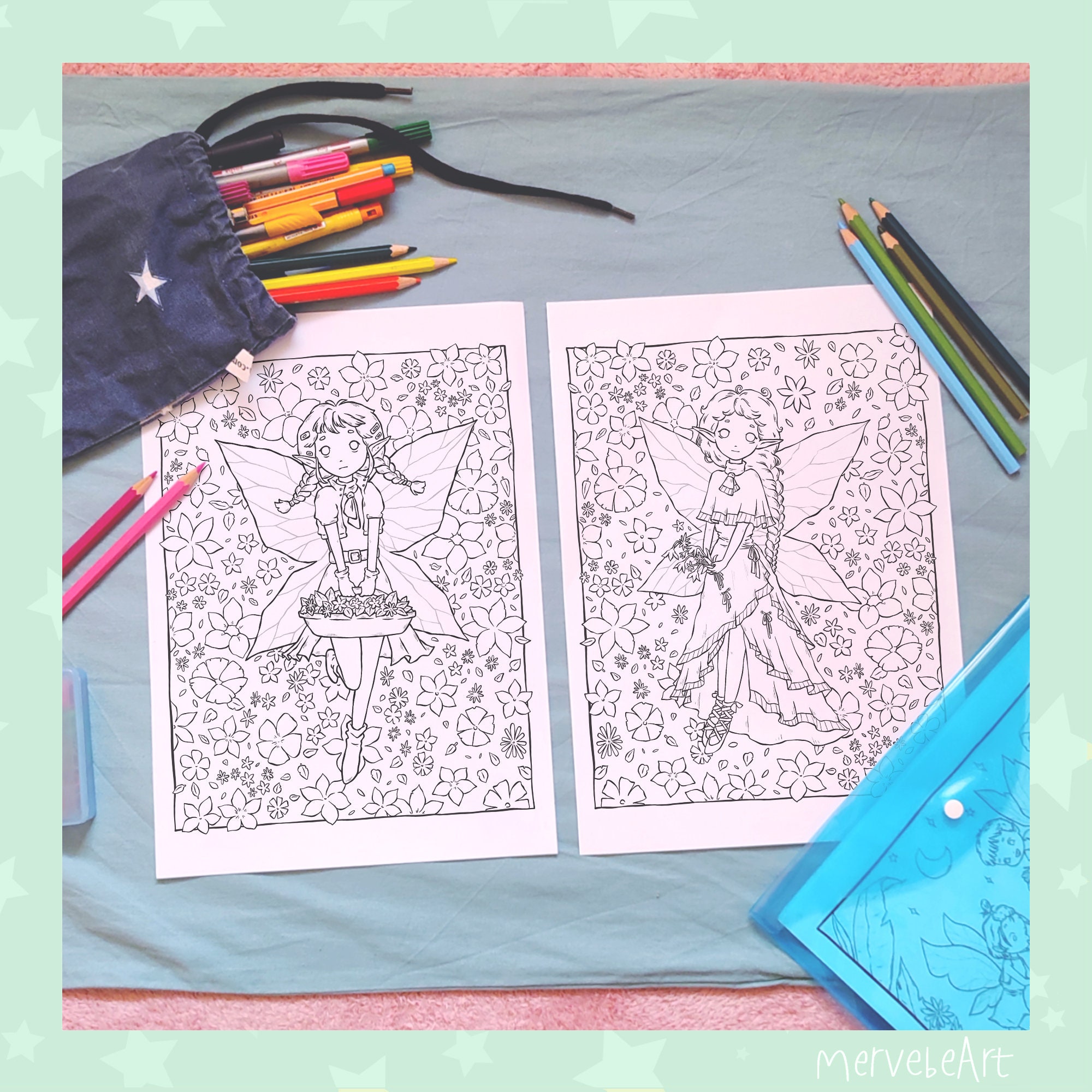 Flying Fairies, Fairy Coloring Pages, Cute, Pixies, Printables, Flower ...