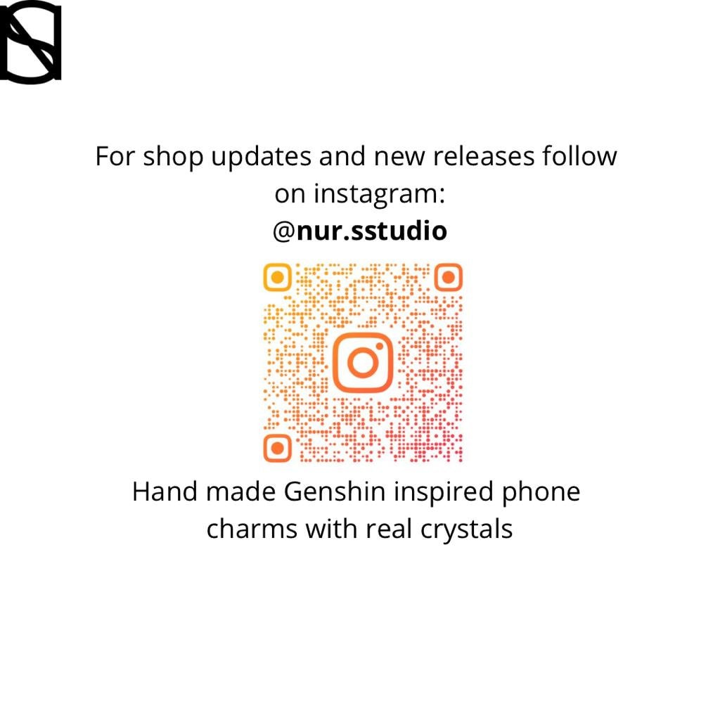 Furina Genshin Impact Phone Charm/strap Aquamarine Selenite Pearl - Etsy
