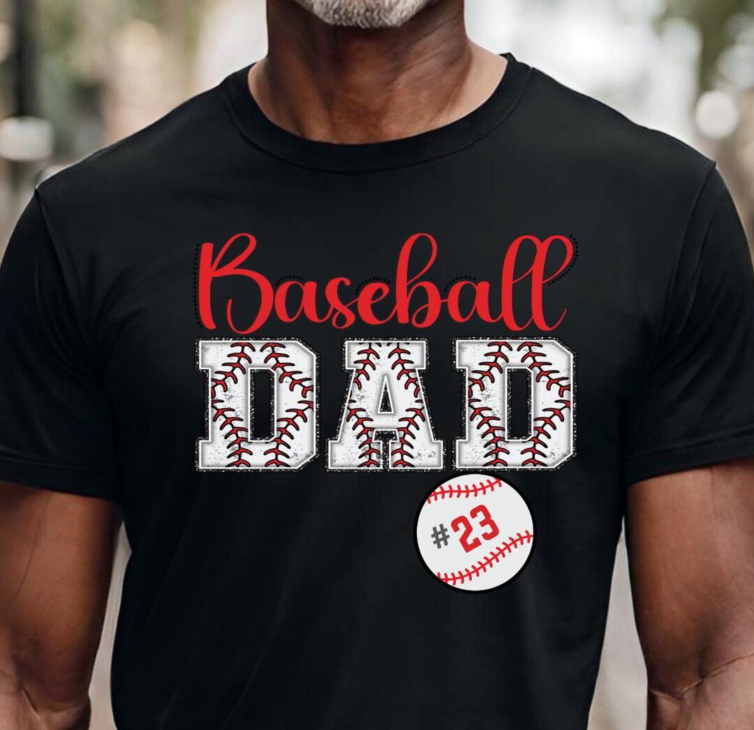 Custom Baseball Dad Shirt, Personalized Shirt With Player's Number ...