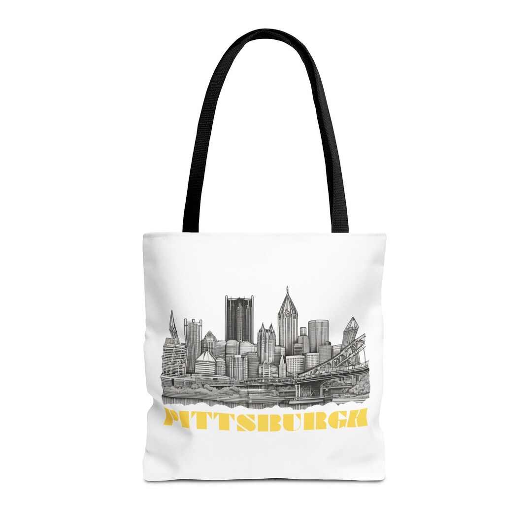 Pittsburgh Skyline Tote Bag, Pittsburgh, Pittsburgh Bag, Pittsburgh ...