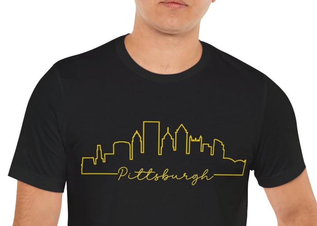 Pittsburgh Tee, Pittsburgh Line Design Shirt, Yinzer Shirt, Gift for ...