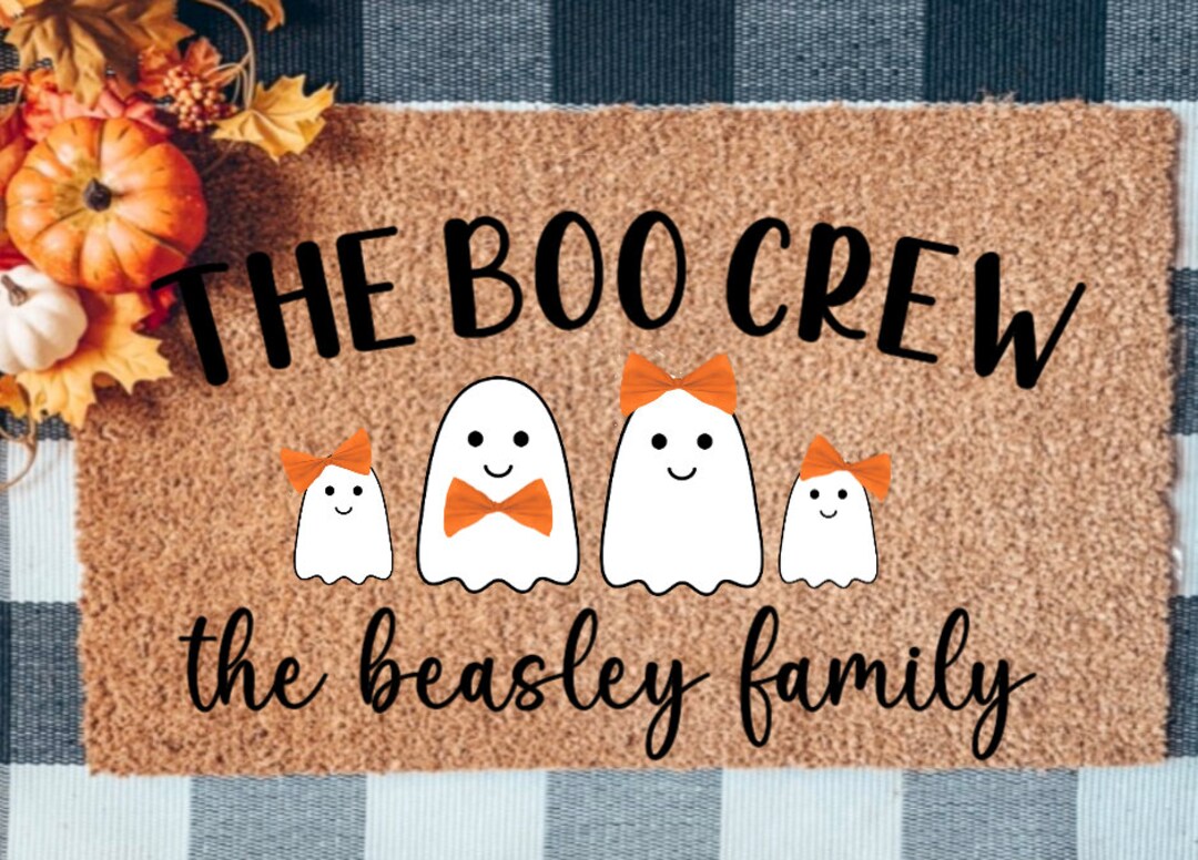 Boo Crew Doormat - Etsy