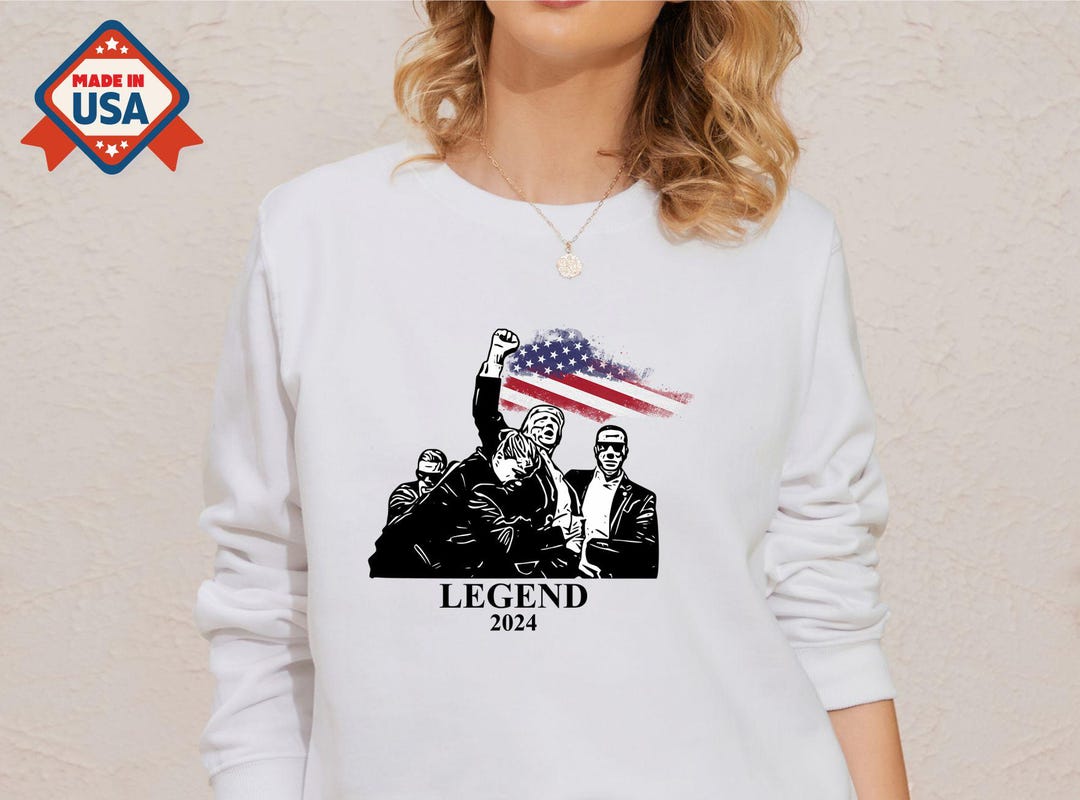 2024 Donald Trump Presidential Campaign Sweatshirt, Trump America Flag ...