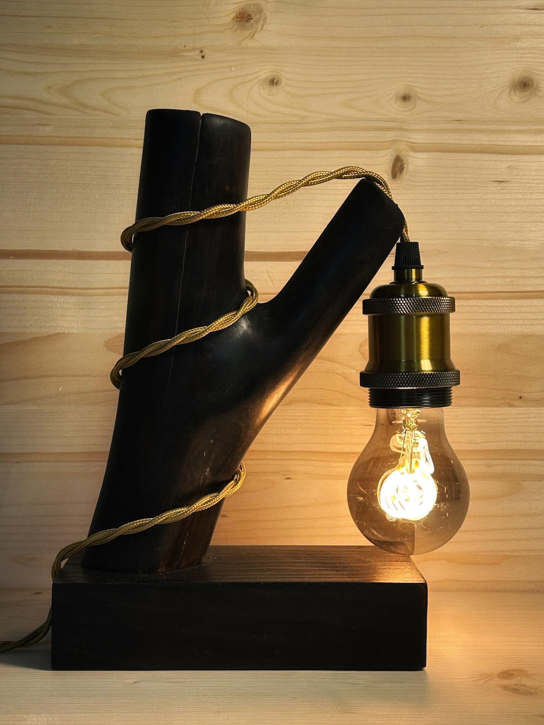 Handcrafted Wooden Lamp – Unique and Natural Design for Your Home - Etsy