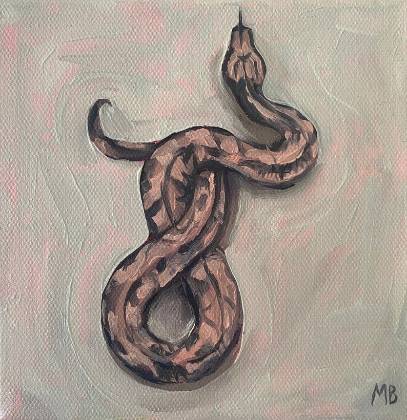 Mini Snake Original Painting - Etsy