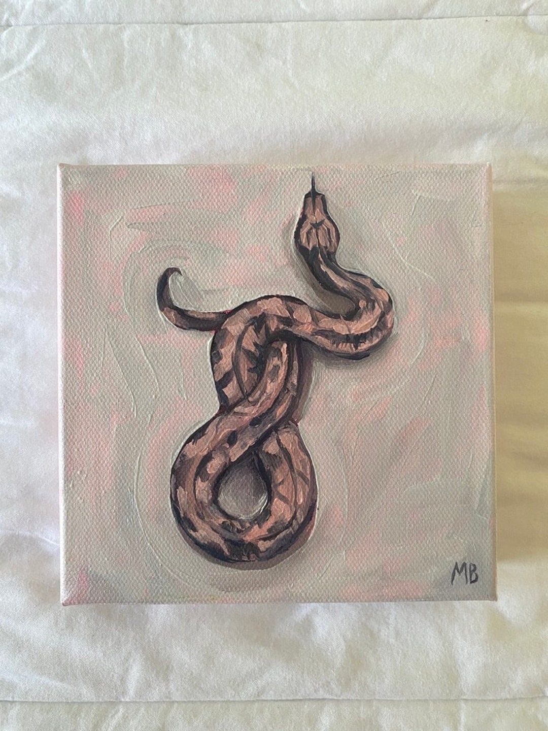 Mini Snake Original Painting - Etsy