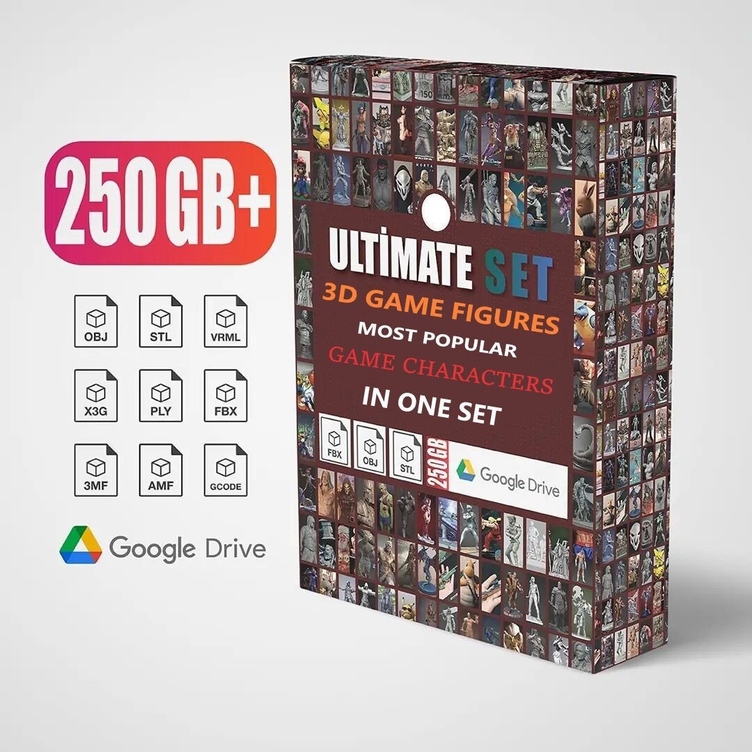 Ultimate Set 3D Game Figures- Most Popular Game Characters İn One Set ...