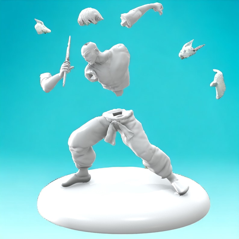 Fushiguro Toji From JUJUTSU KAISEN Fıgurine -toji Stl Pack 2 Piece ...
