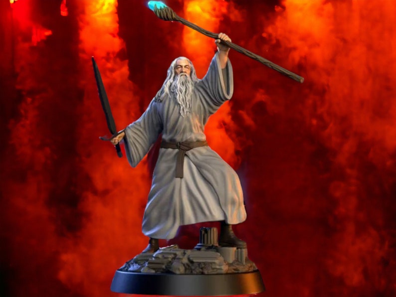 LOTR Stl 8 İN 1 Packet-aragorn,balrog,elrond,frodo,gandalf,legolas ...