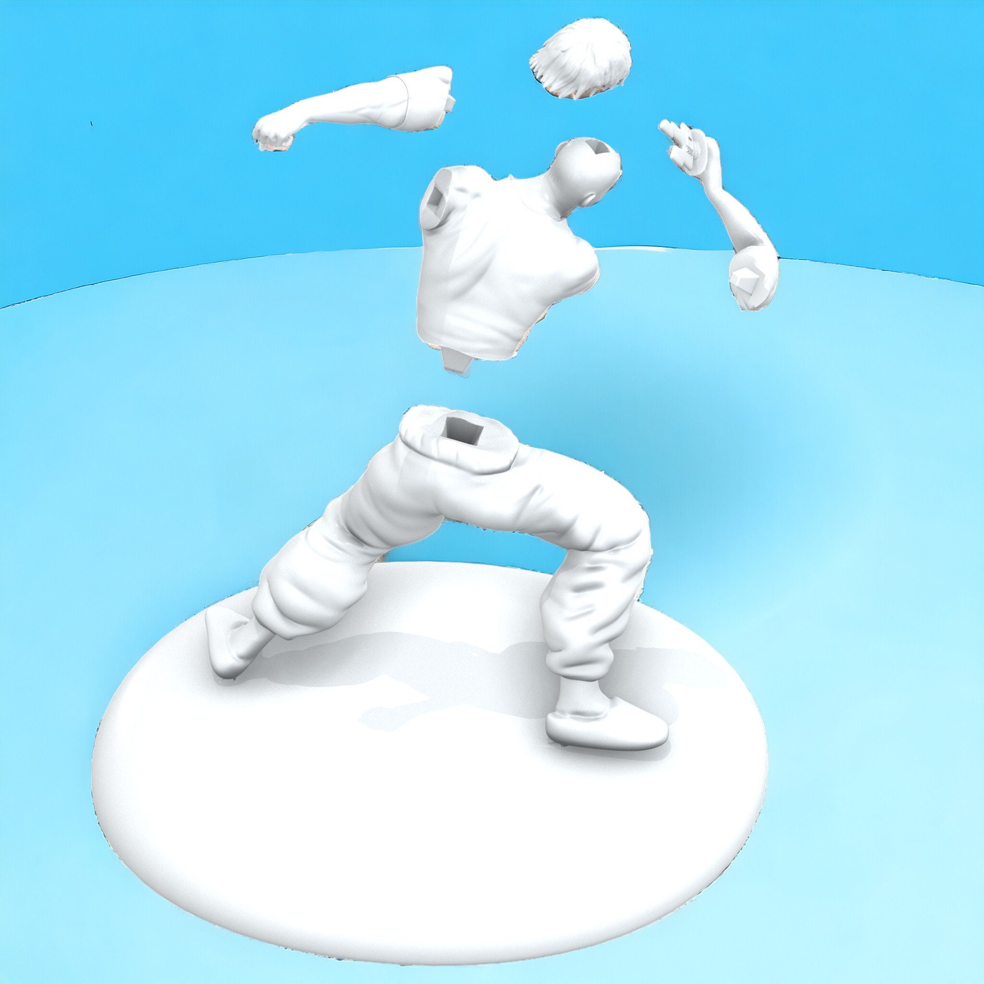 Fushiguro Toji From JUJUTSU KAISEN Fıgurine -toji Stl Pack 2 Piece ...