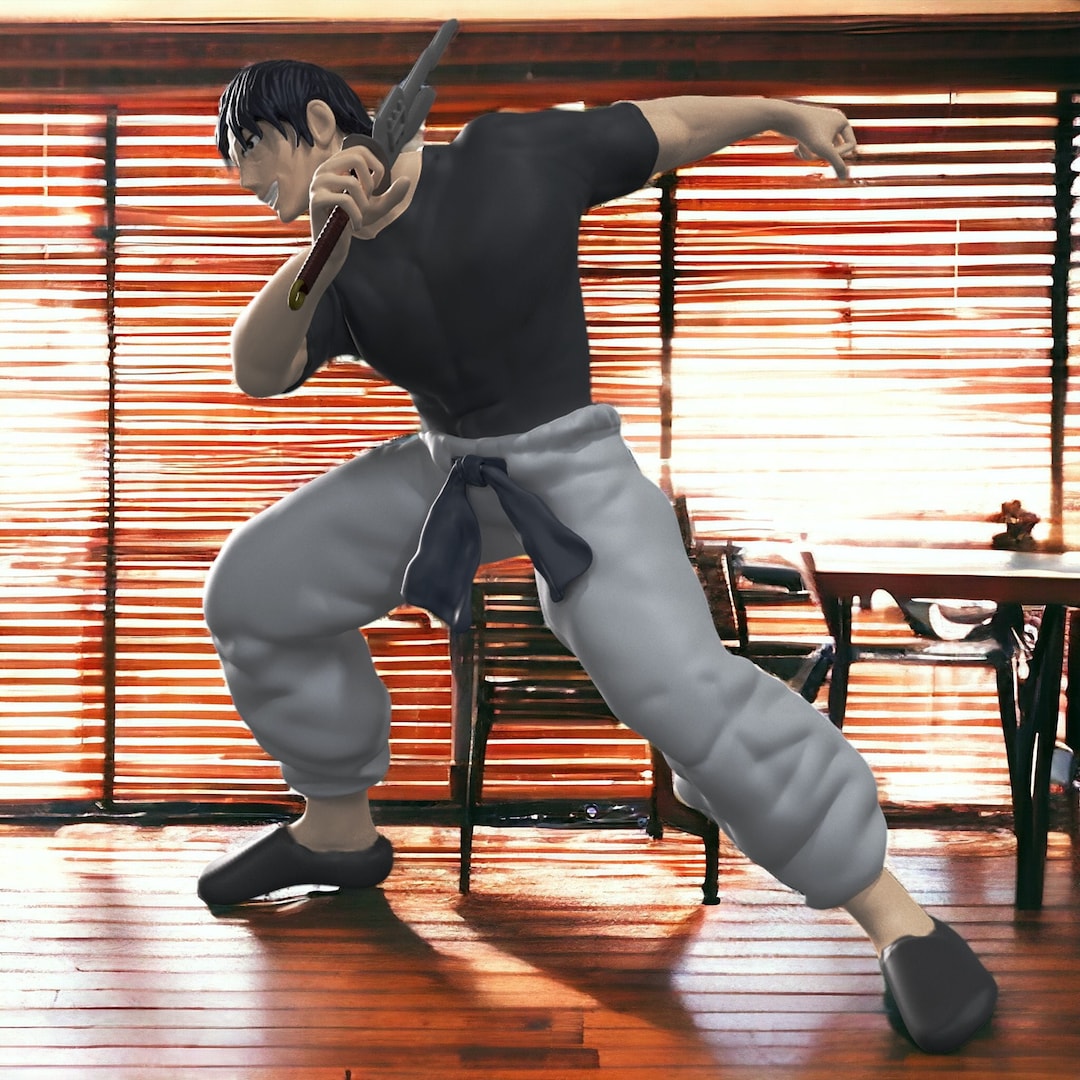 Fushiguro Toji From JUJUTSU KAISEN Fıgurine -toji Stl Pack 2 Piece ...