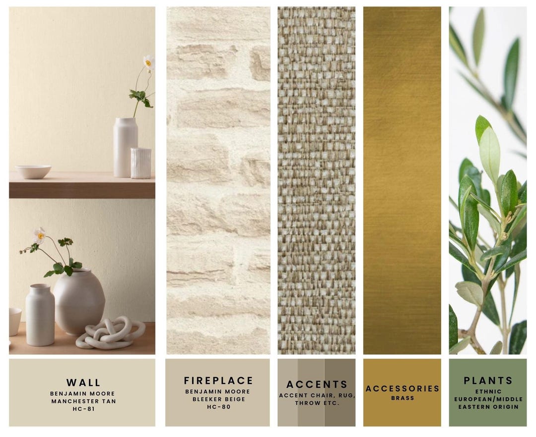 Custom Interior Color Palette, Personalized Room Colour Help, Material ...