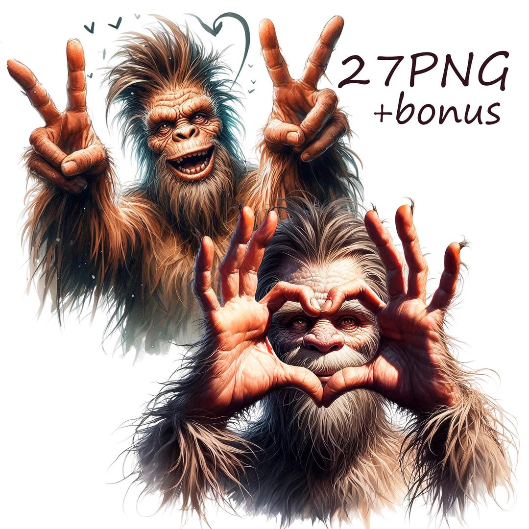 Sasquatch Png, Bigfoot Png Images, Yeti Png Printable Images for Your ...