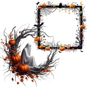 Halloween Frame PNG. Halloween Photo Frame, Mystical, Printable Clip ...