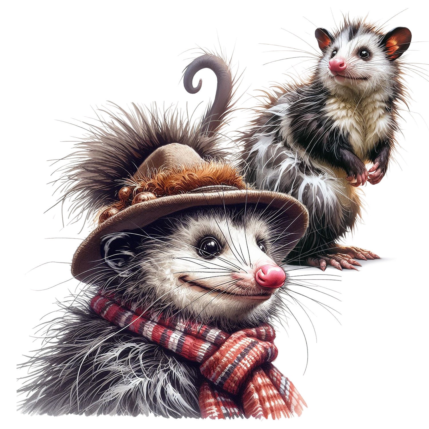 Funny Possum Clipart: Transparent PNG Images (digital Download) - Etsy