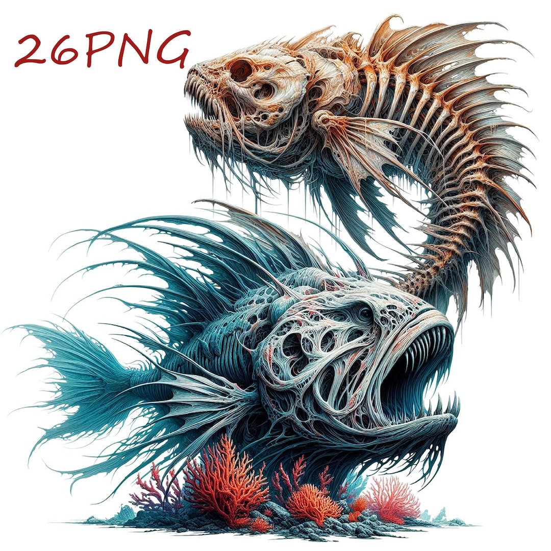Creepy Fish PNG, Digital Fish, Unusual Images, Scary, Deep Sea Fish ...