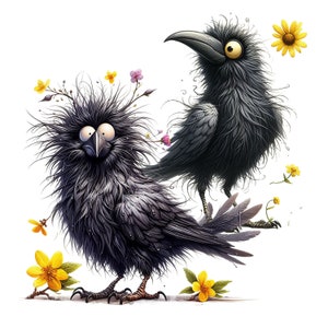 Amazing Crows, Funny Birds, for Your Creativity, Can Be Printed on Any ...