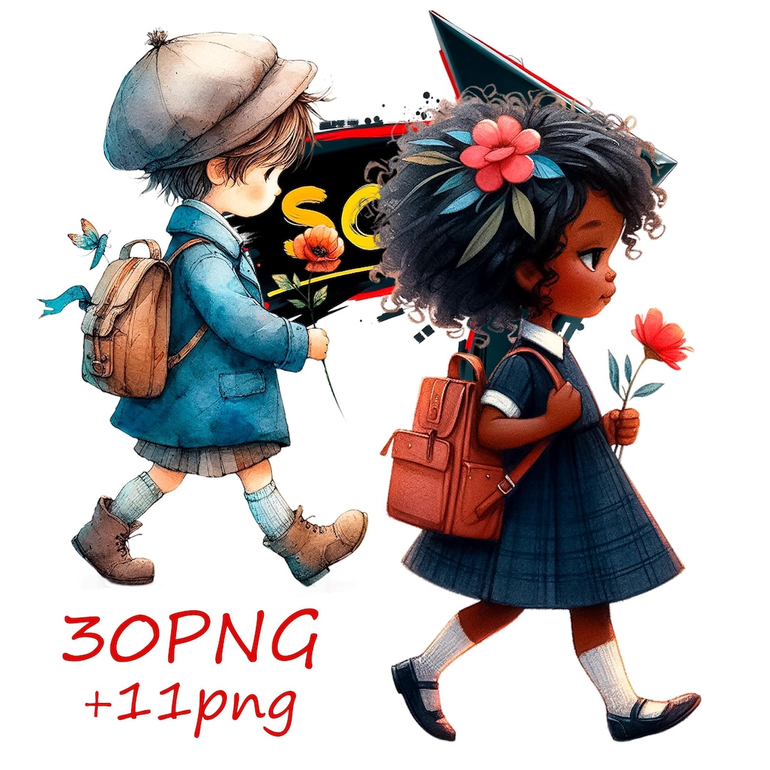 New School Year Png, First Day of School Png, School Illustrations Png ...