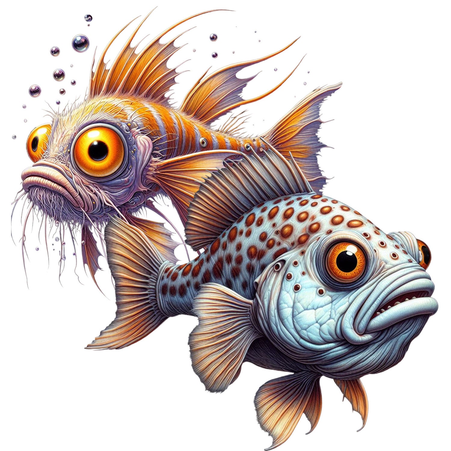 Funny Fish, Unusual Images, Scary, Deep Sea Fish, Printing on Any ...