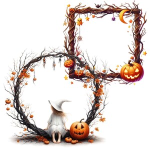 Halloween Frame PNG. Halloween Photo Frame, Mystical, Printable Clip ...