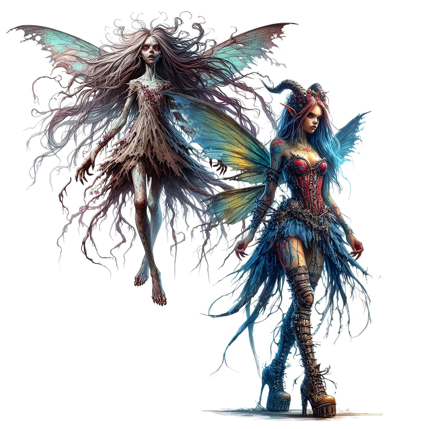 Forest Fairies, Cute Fairies, Evil Fairies Clip Arts for Printing ...