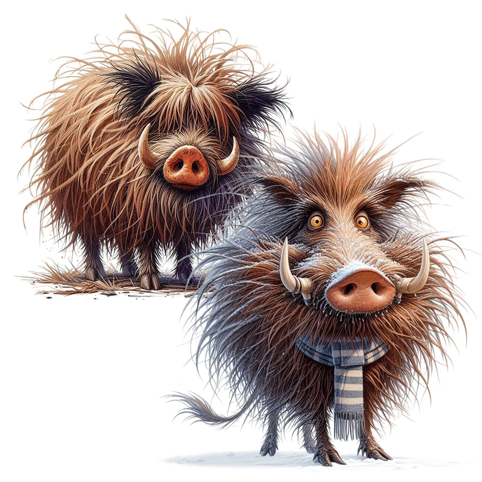 Cute, Funny Piglets, Unusual Boars, Drawings for Creativity, Printing ...