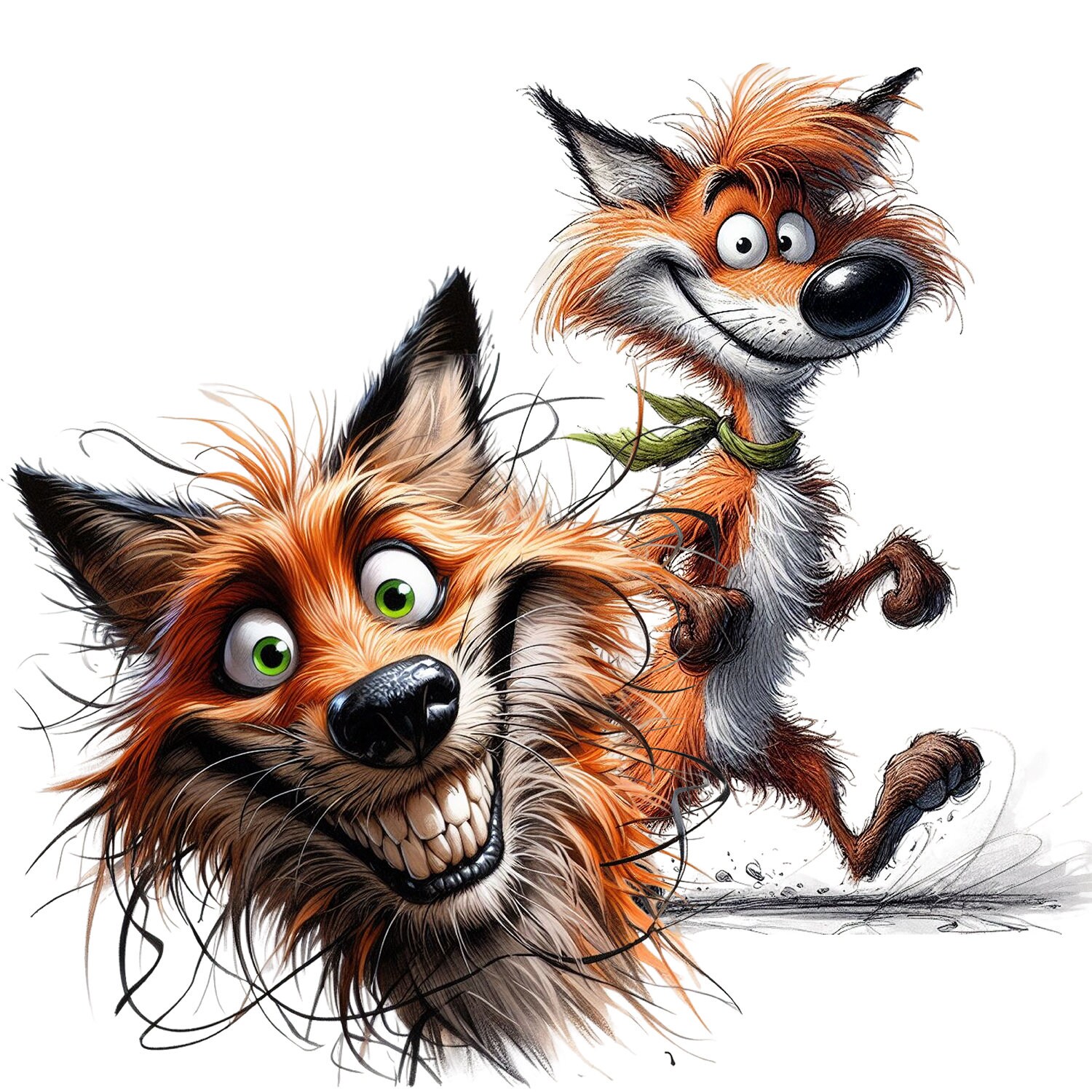 Images of Funny Fox, Funny Fox, Illustrations for Printing on Any ...