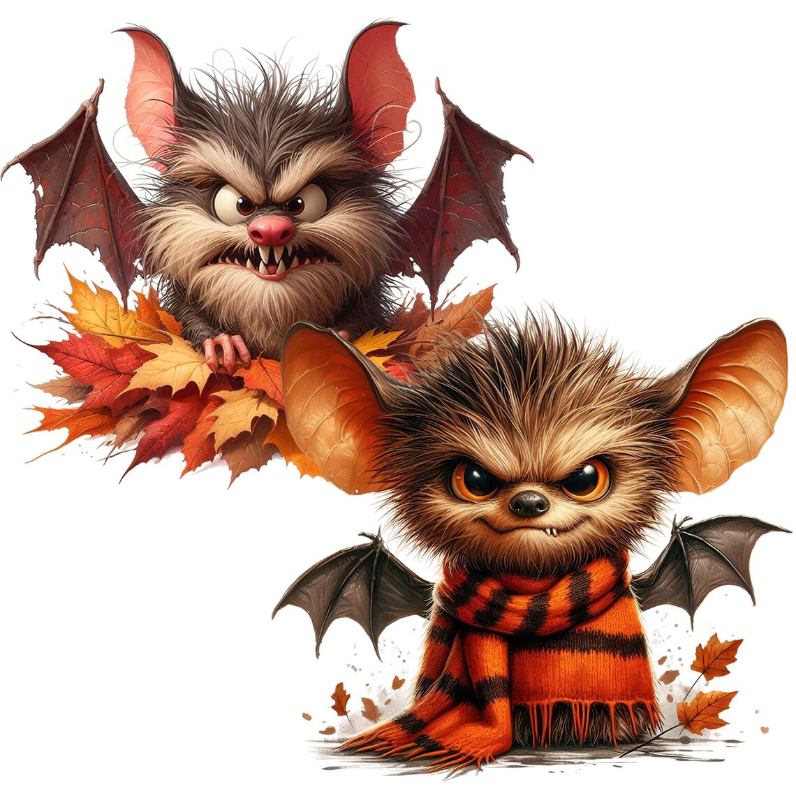 Illustrations of Funny Bats possibly Rabbits: Creative Files, Images ...