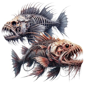 Creepy Fish PNG, Digital Fish, Unusual Images, Scary, Deep Sea Fish ...