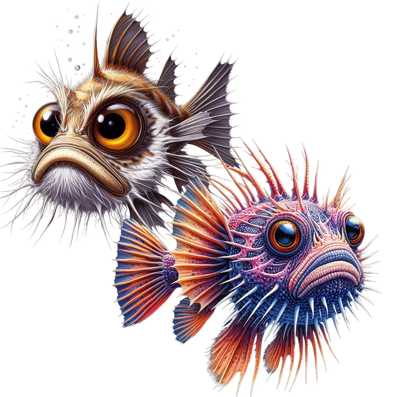 Funny Fish, Unusual Images, Scary, Deep Sea Fish, Printing on Any ...
