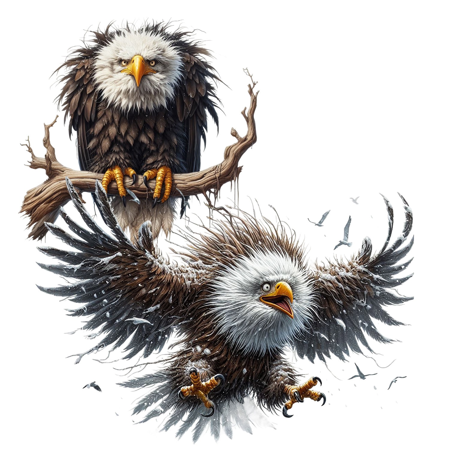 Funny Bald Eagle, Images for Your Creativity, for Printing on Any ...